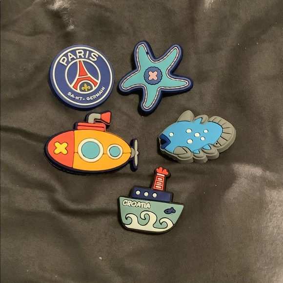 Other | Croc Jibbitz Set Of 5 Seaoceantravel Theme | Poshmark